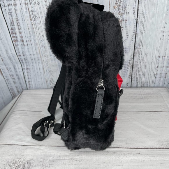 Disney | Bags | Nwt Disney Soft Fuzzy Furry Backpackbookbag Wadjustable ...
